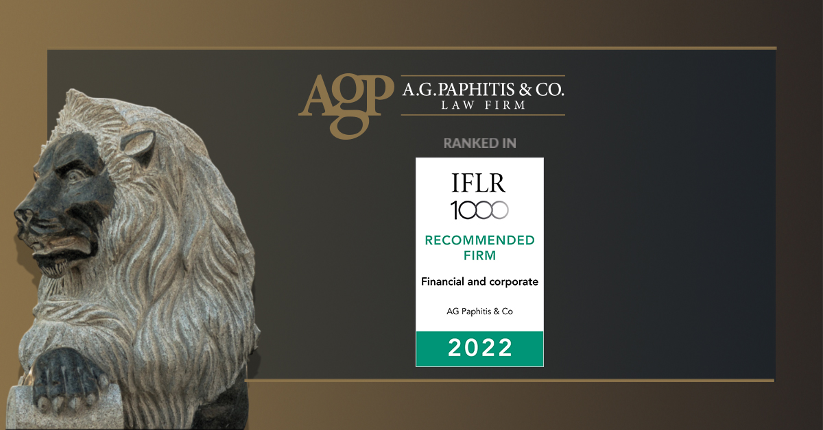 AGP Law Firm ranked & recommended by IFLR1000 32nd Edition 2022 ...
